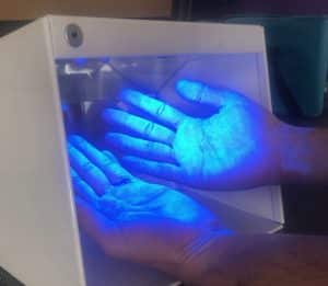 Hand Hygiene (UV light box) Training Half Day - AGH Infection Control