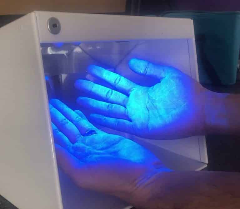 Hand Hygiene (UV light box) Training Half Day - AGH Infection Control